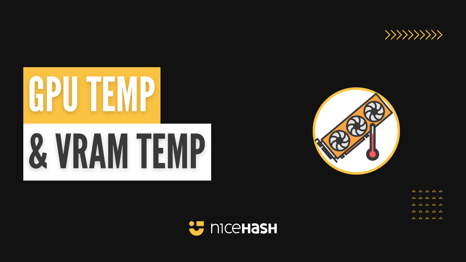 What is the difference between GPU and VRAM temperatures? | NiceHash